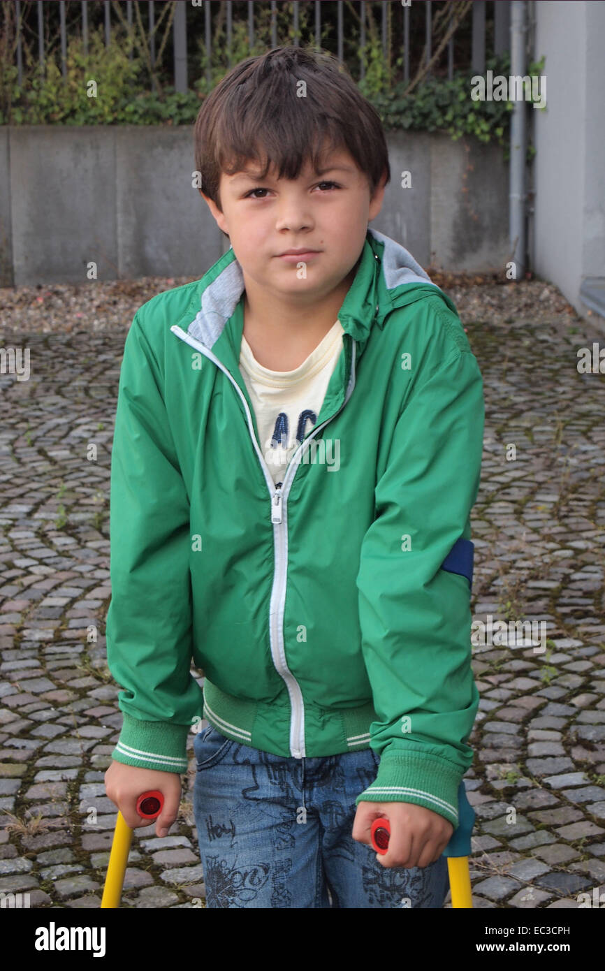 boy with a handicap Stock Photo - Alamy