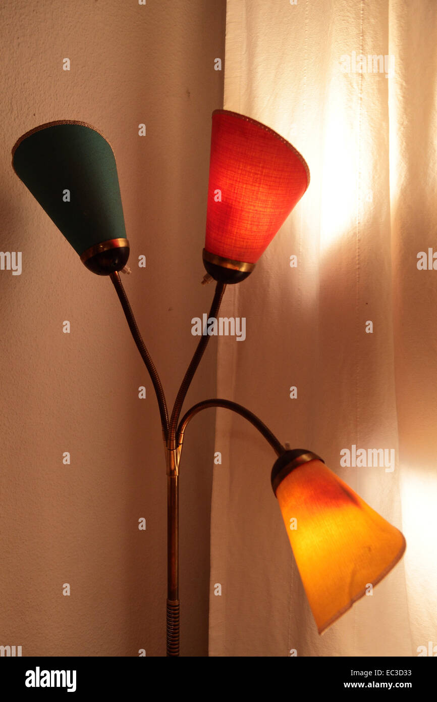 Old living room lamp Stock Photo - Alamy