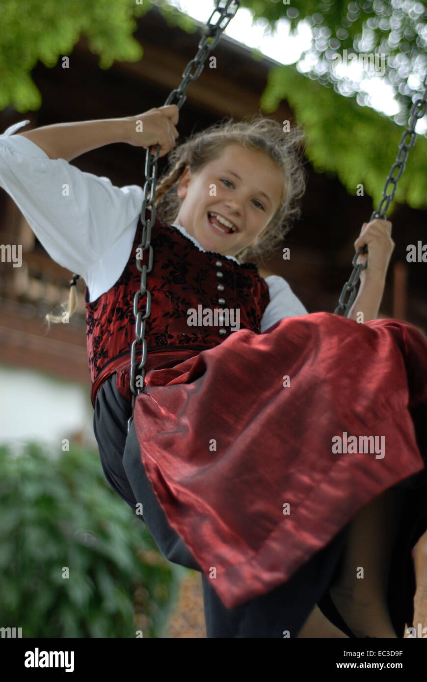 Girls in traditional Costume rocks, Bavaria Stock Photo - Alamy