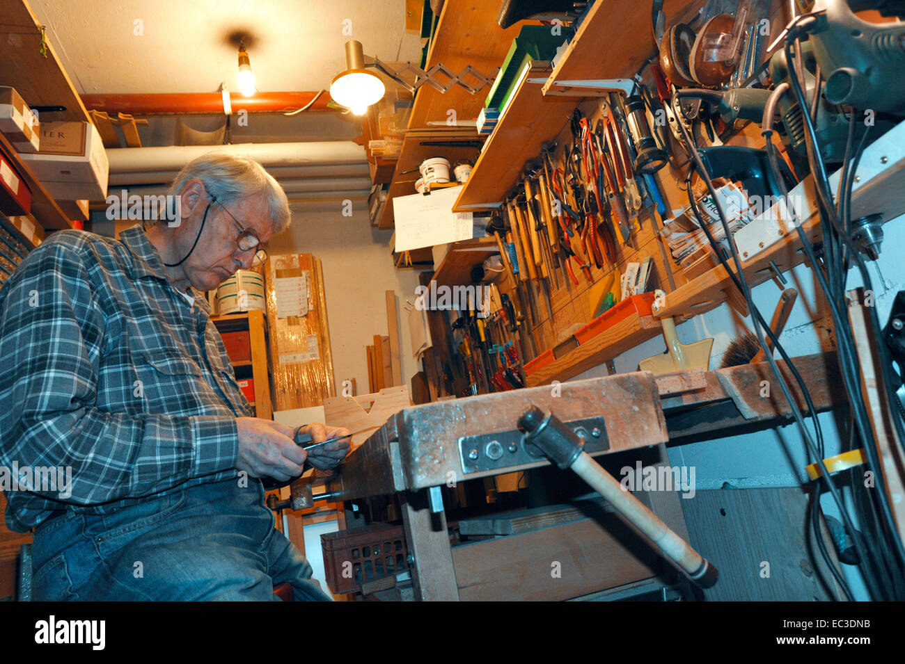 Retiree Working at Home Stock Photo - Alamy