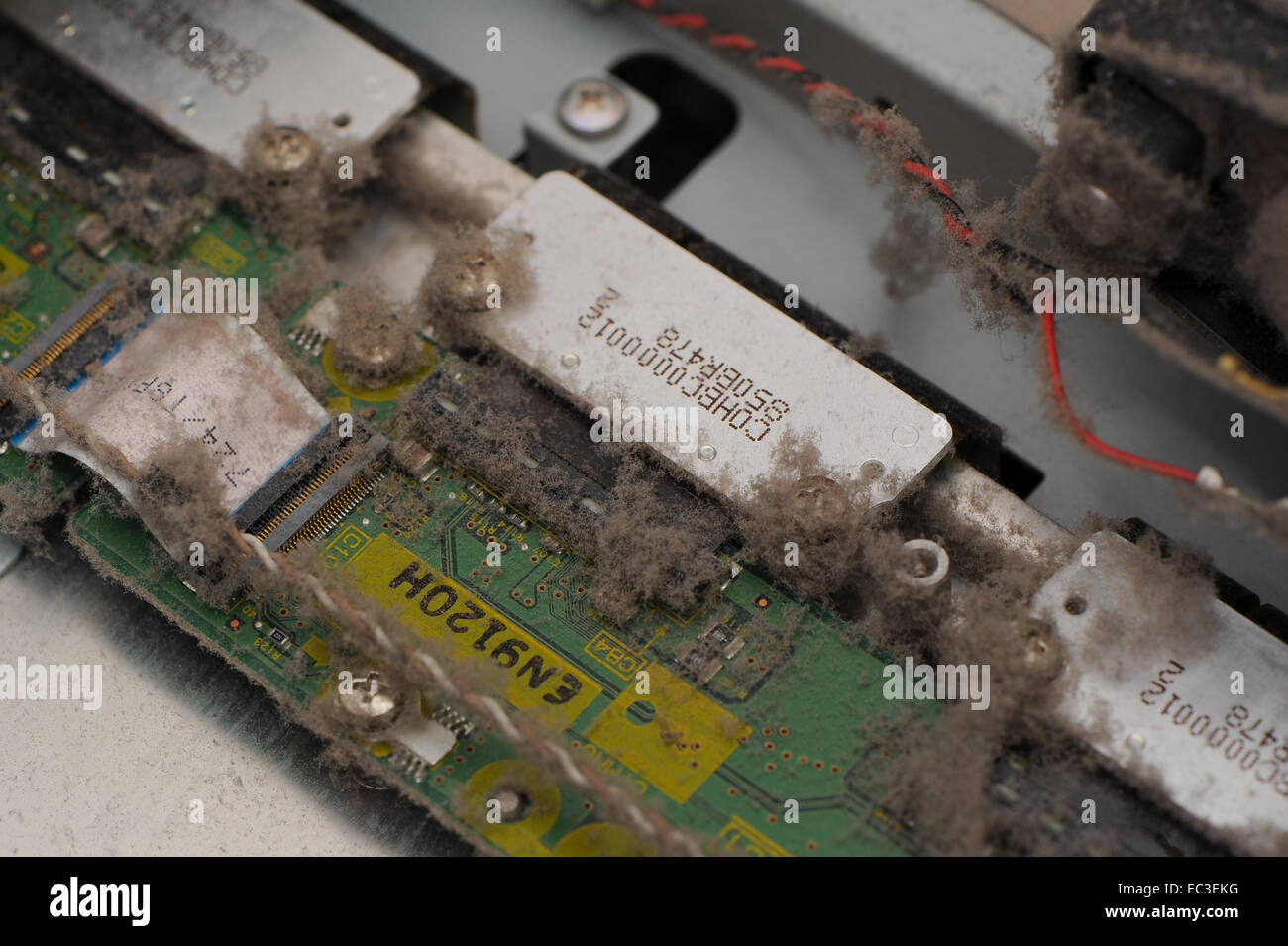 Dust accumulation inside electronic equipment Stock Photo - Alamy