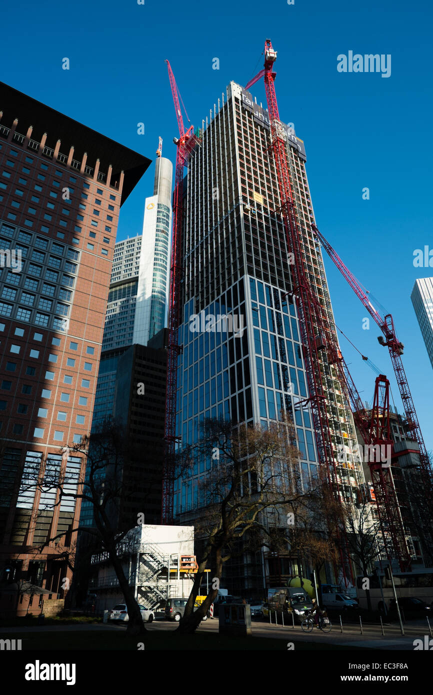 construction site of the Taunusturm Taunus Tower in Frankfurt/Main ...