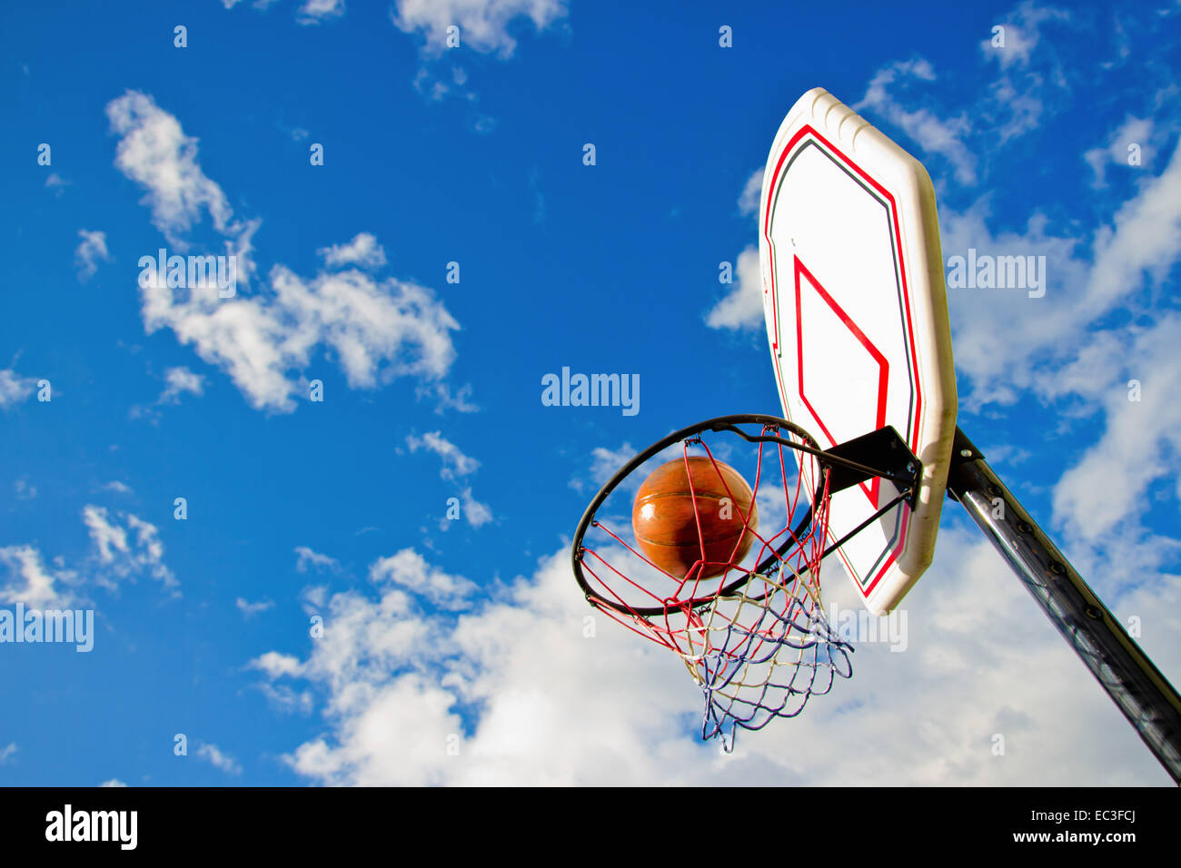 Taking a Hit in basketball as a symbol of a goal achieved, success ...