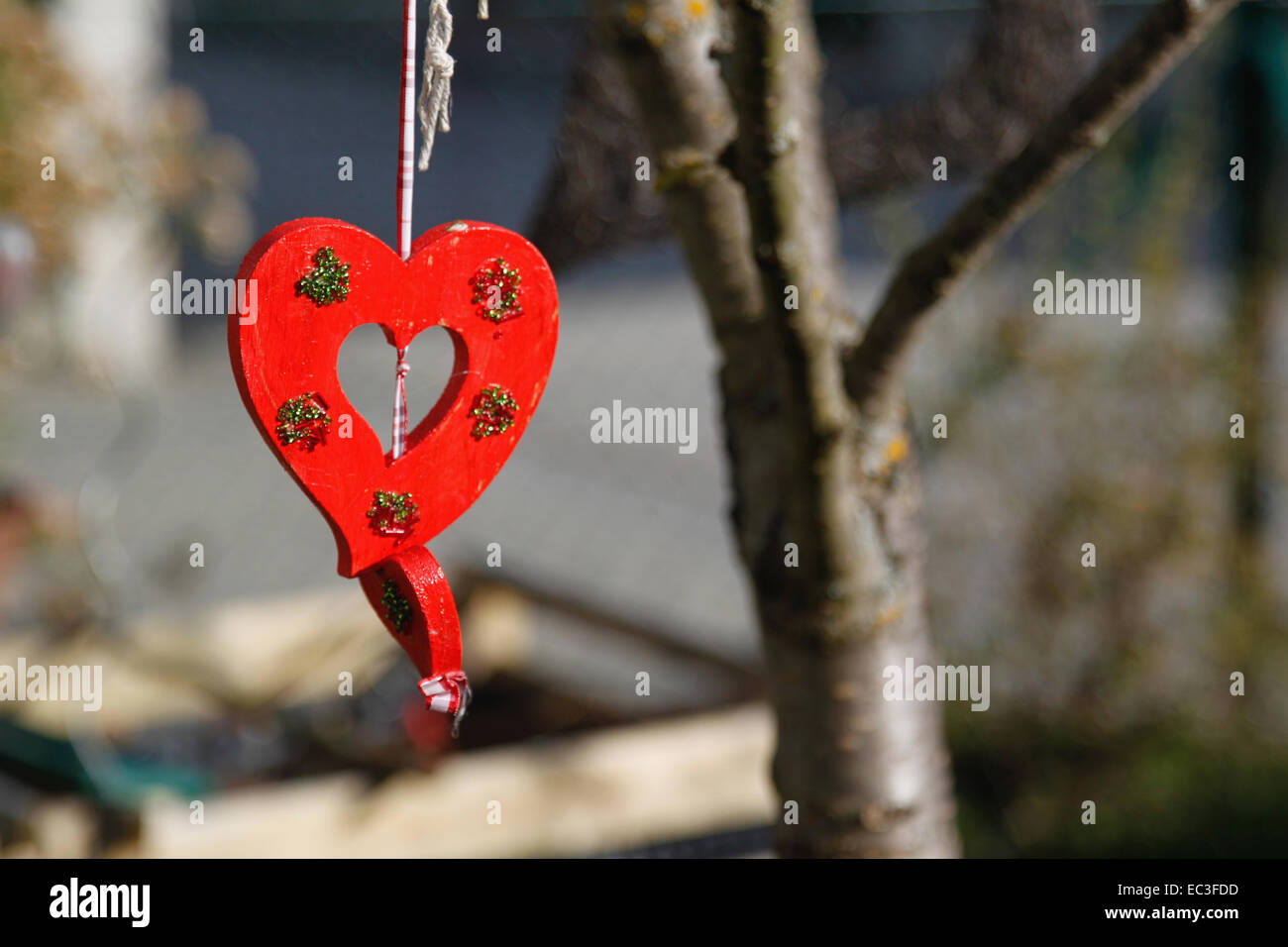 Heart symbol on the tree hi-res stock photography and images - Alamy