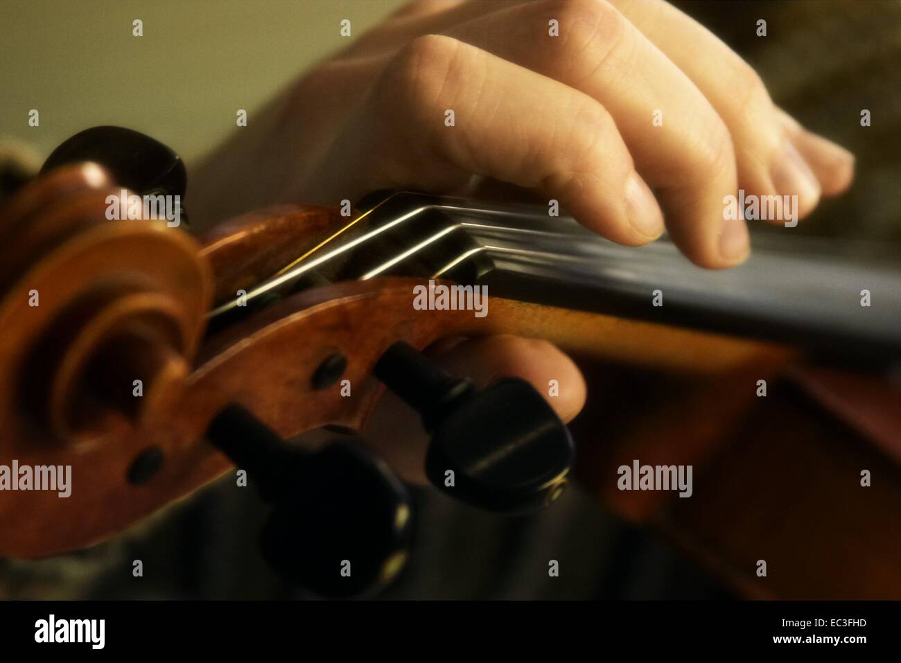 Playing the Violin Stock Photo - Alamy