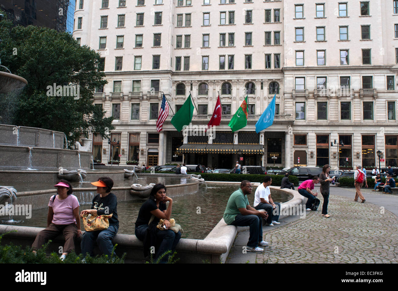 The Plaza hotel New York USA. The Plaza Hotel, landmark 20-story luxury ...