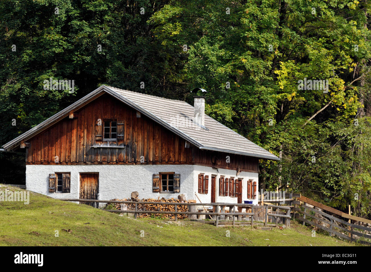 Cottage, Lechtal, Austria Stock Photo - Alamy