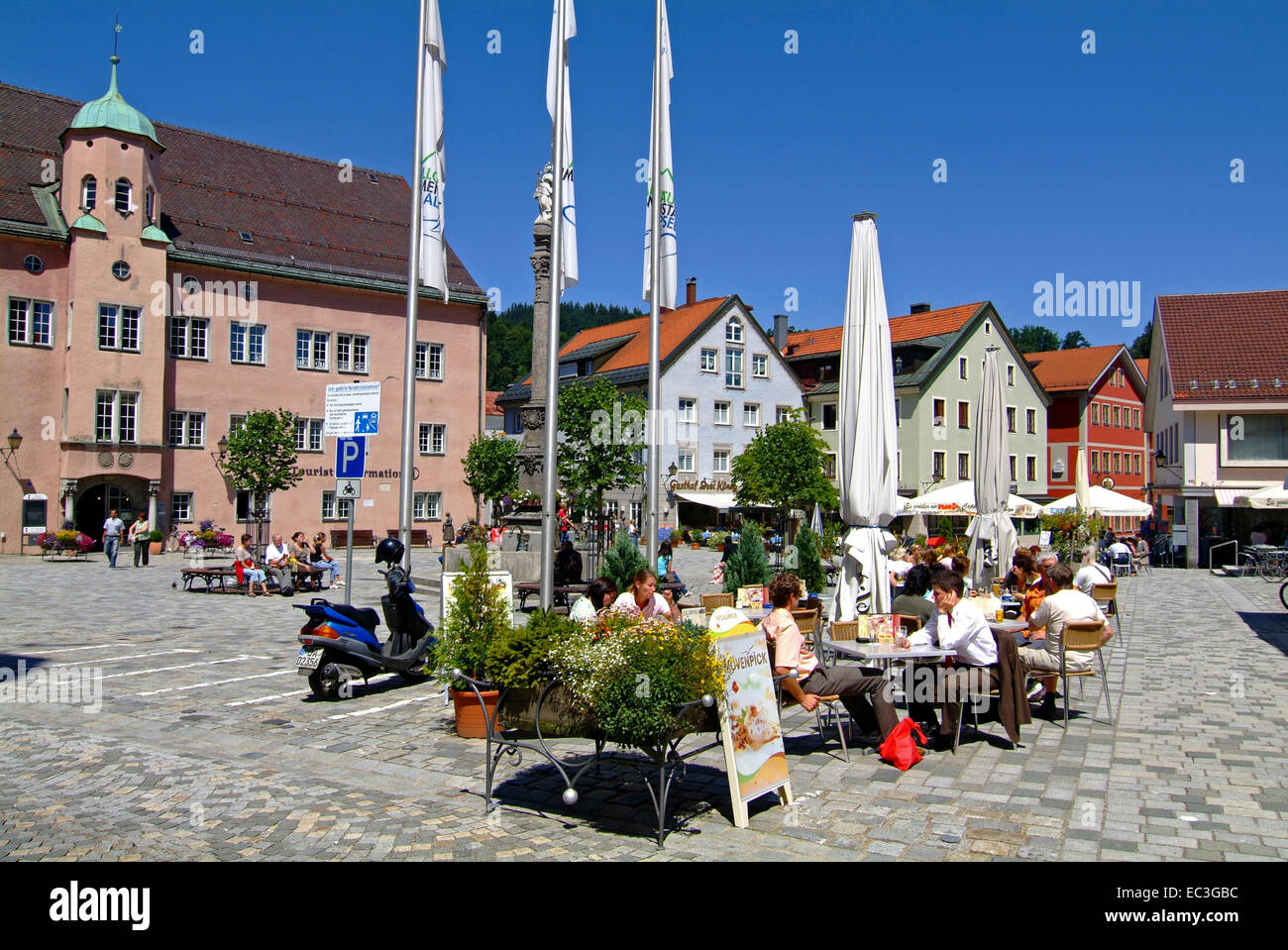 Town Square of Immenstadt, Allgau, Germany Stock Photo - Alamy