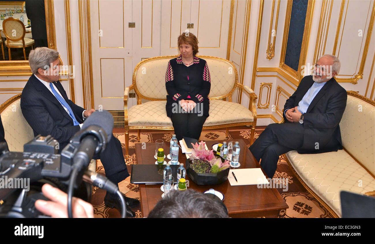U.S. Secretary of State John Kerry, joined by Baroness Catherine Ashton ...
