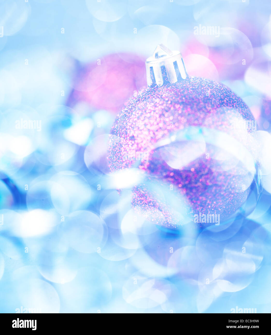 christmas ball on abstract light background,Shallow Dof Stock Photo - Alamy