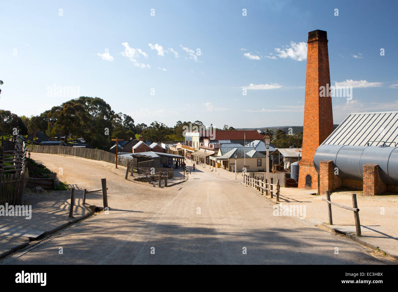 SOVEREIGN HILL, AUSTRALIA - OCTOBER 5: Sovereign Hill is an open air ...