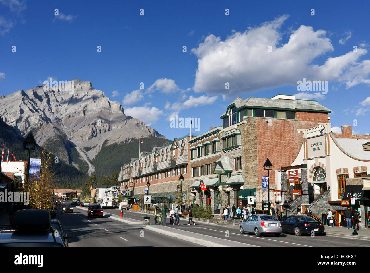 Banff in Alberta Stock Photo - Alamy
