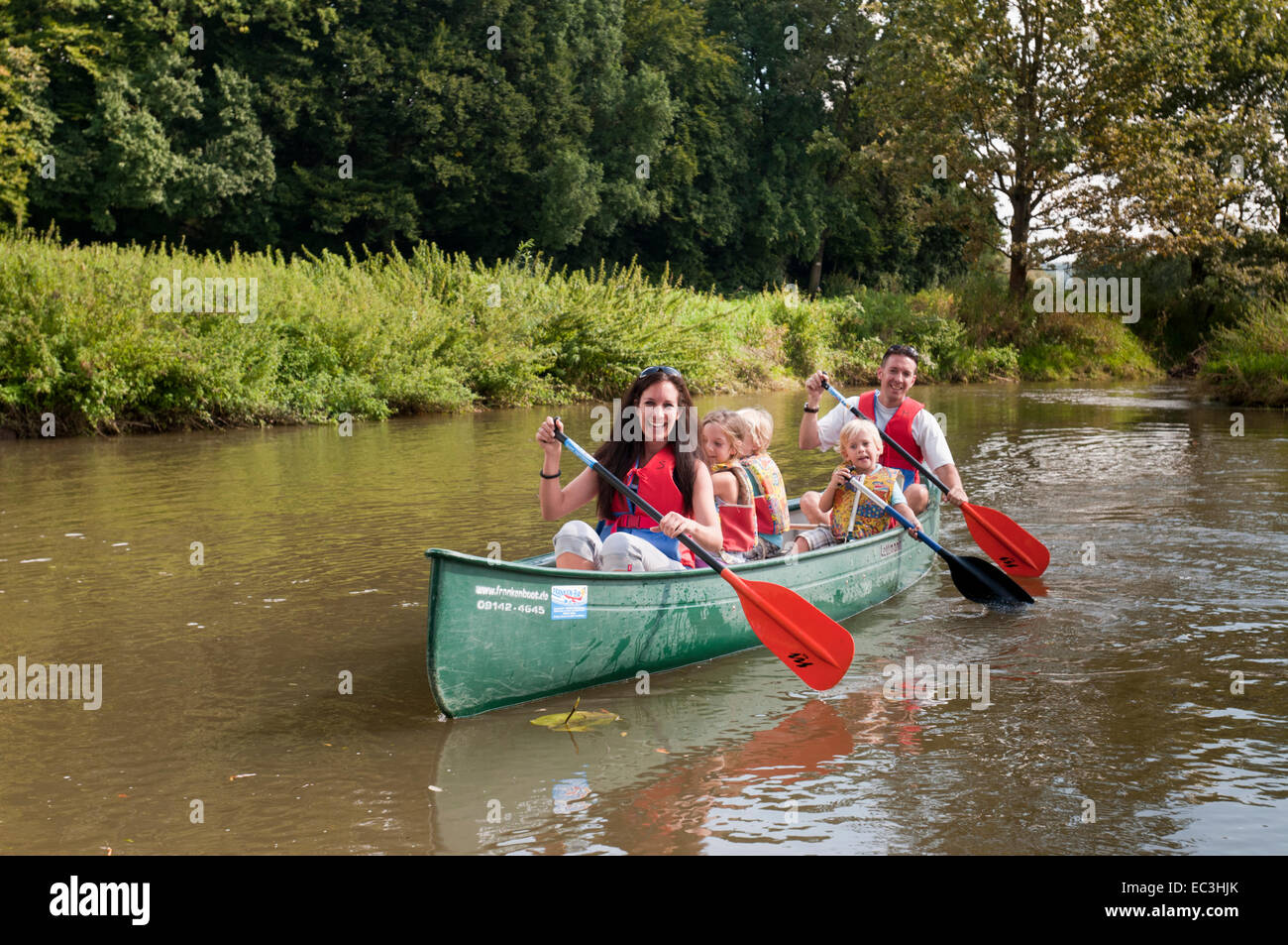kayak boat on the river Stock Photo - Alamy