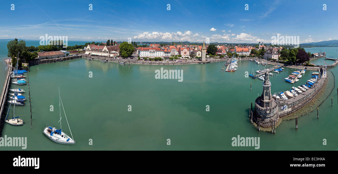 Port of the town Lindau Stock Photo - Alamy