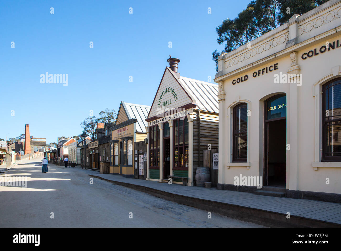 SOVEREIGN HILL, AUSTRALIA - OCTOBER 5: Sovereign Hill is an open air ...