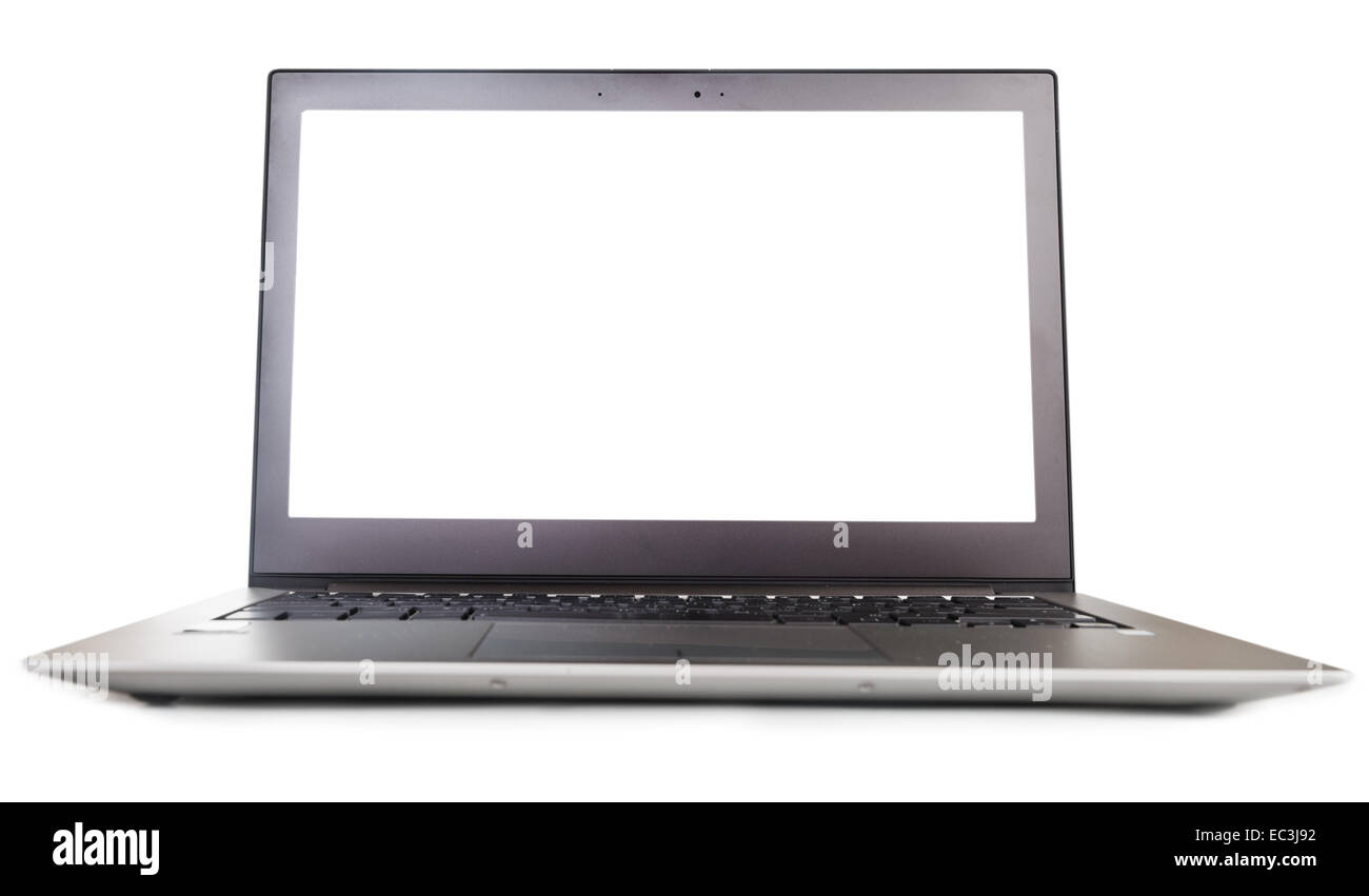 Laptop isolated metal silver gray hi-res stock photography and images ...
