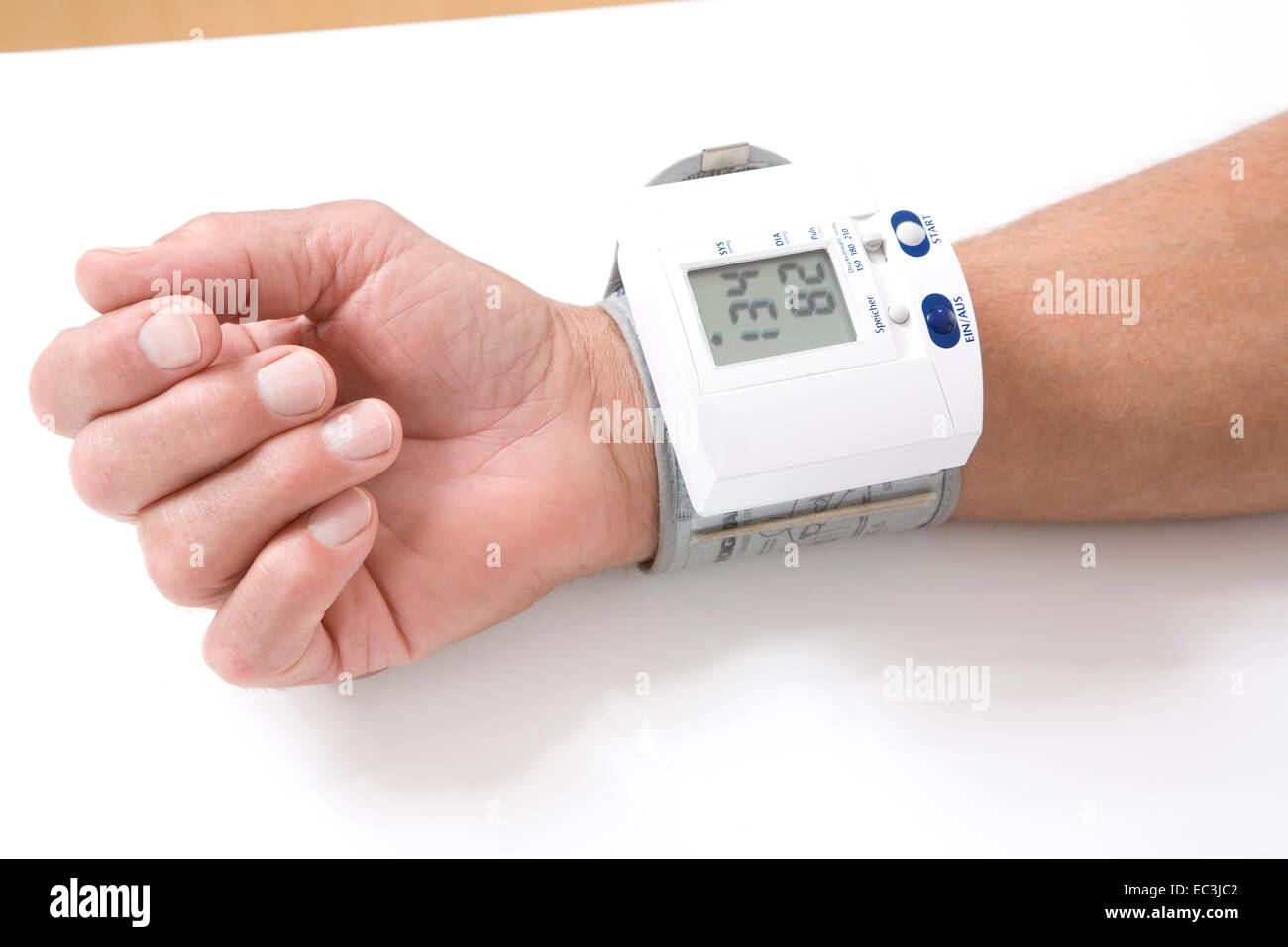 Arm with Sphygmomanometer Stock Photo - Alamy