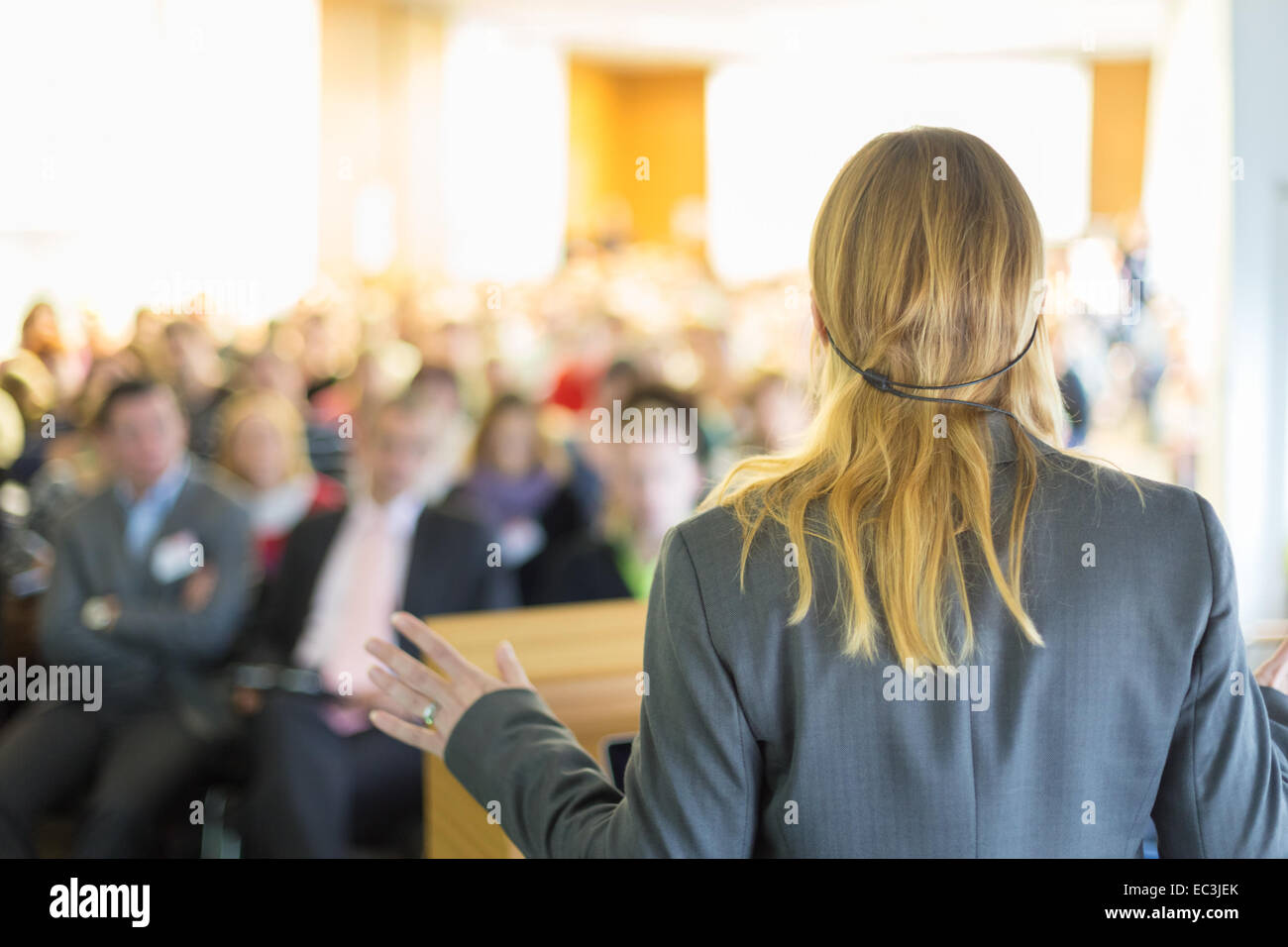 Speaker at Business Conference and Presentation Stock Photo - Alamy