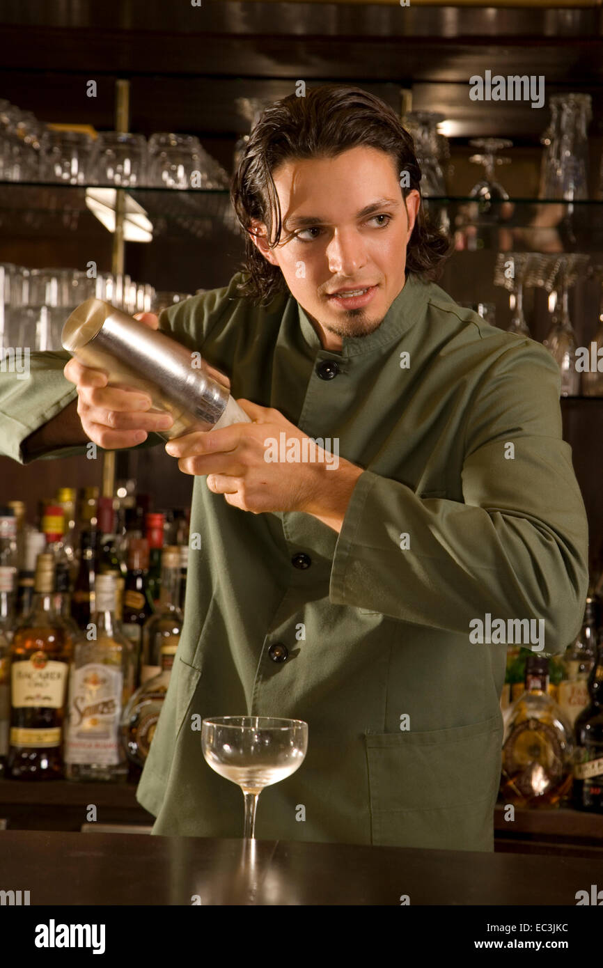 Man at Bar Stock Photo - Alamy