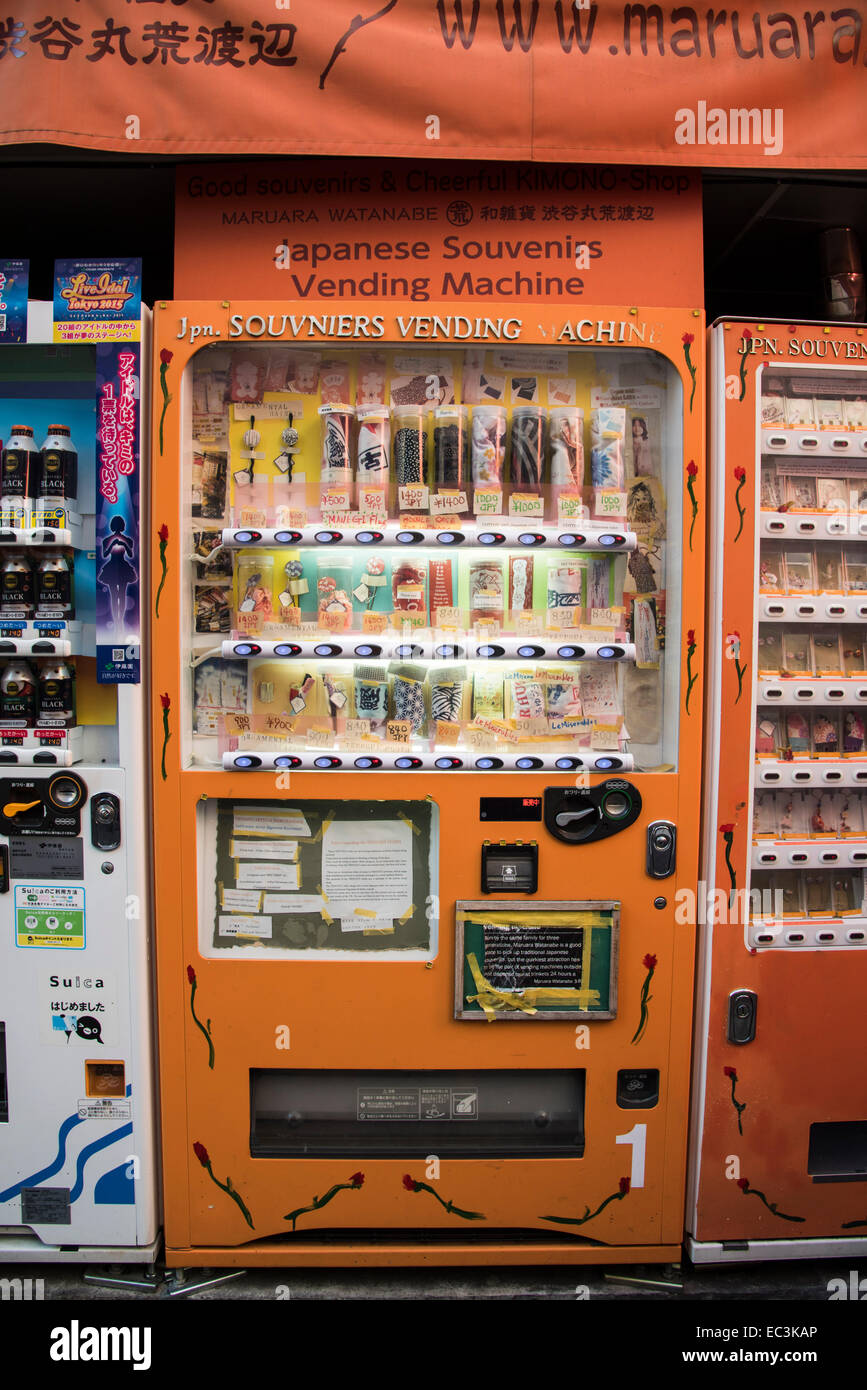 Japanese souvenir vending machine,Shibuya,Tokyo,Japan Stock Photo - Alamy