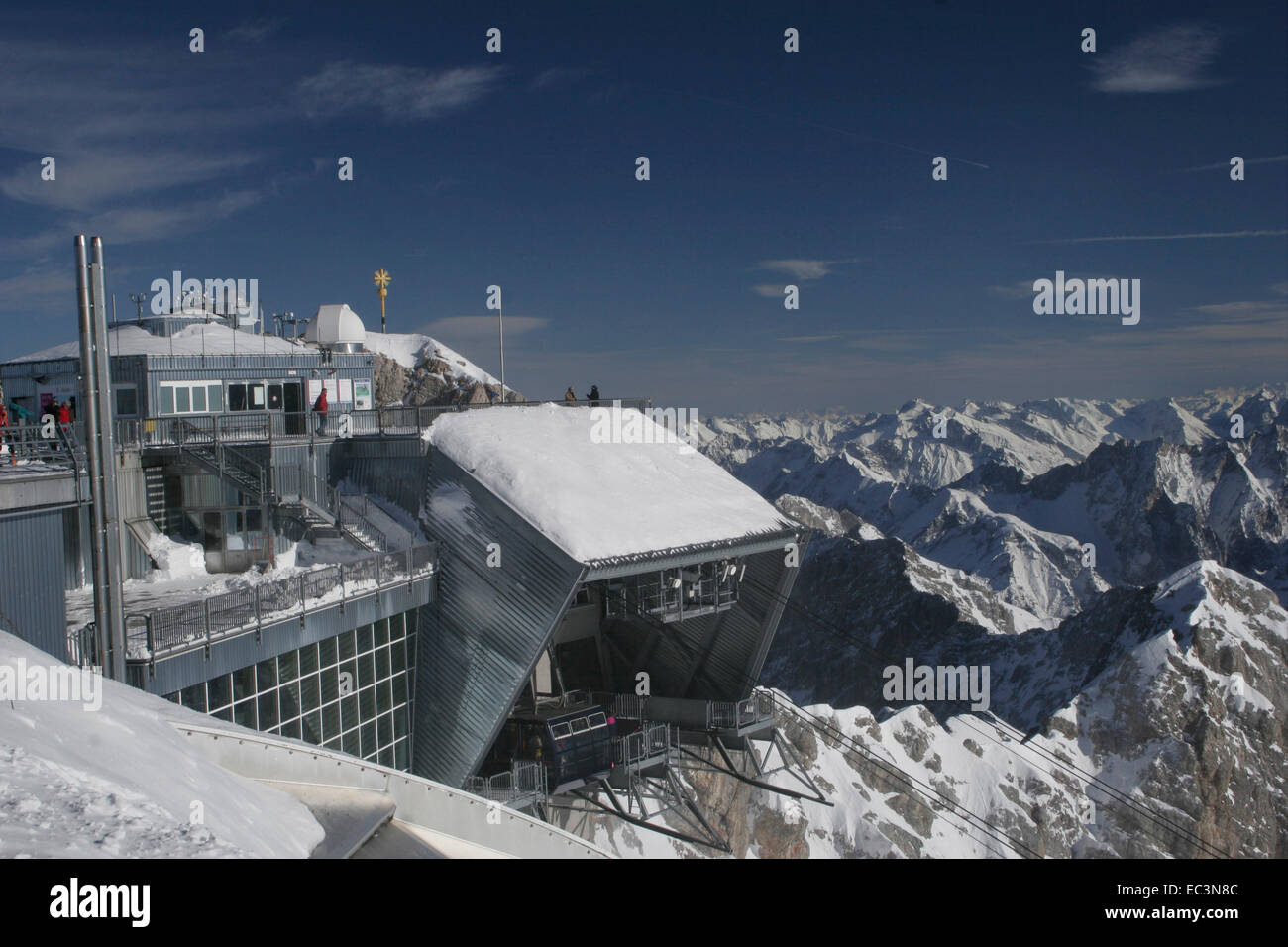 Zugspitze Viewing Platform Ski Lift, Garmisch, Bavaria, Germany, Europe ...