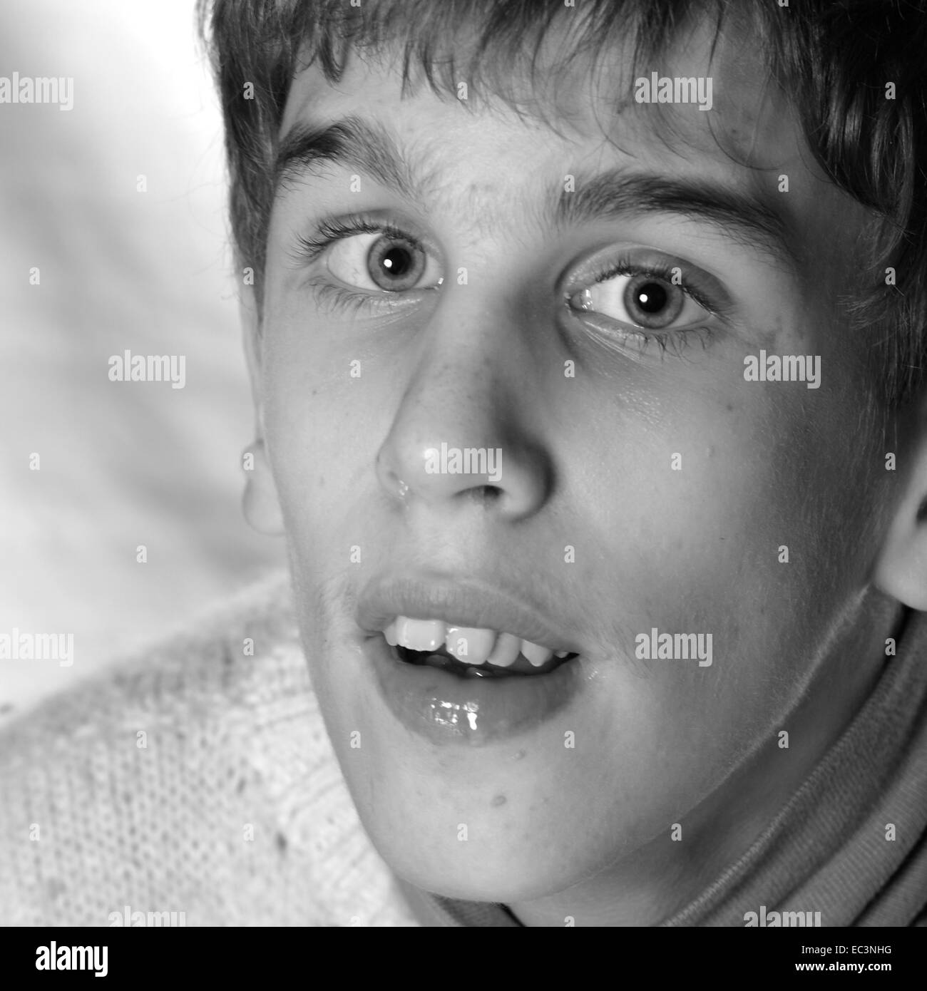 Disturbed boy not man Black and White Stock Photos & Images - Alamy
