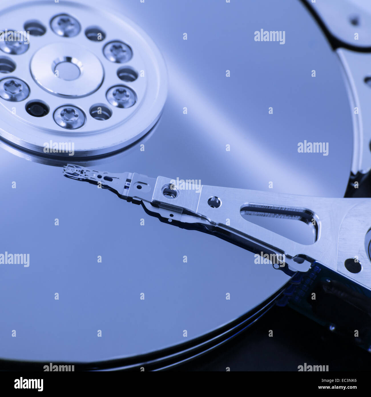 reader of a hard disk Stock Photo - Alamy