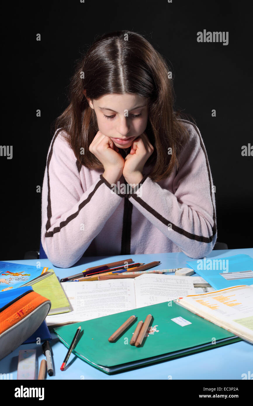 Student is stressed Stock Photo - Alamy