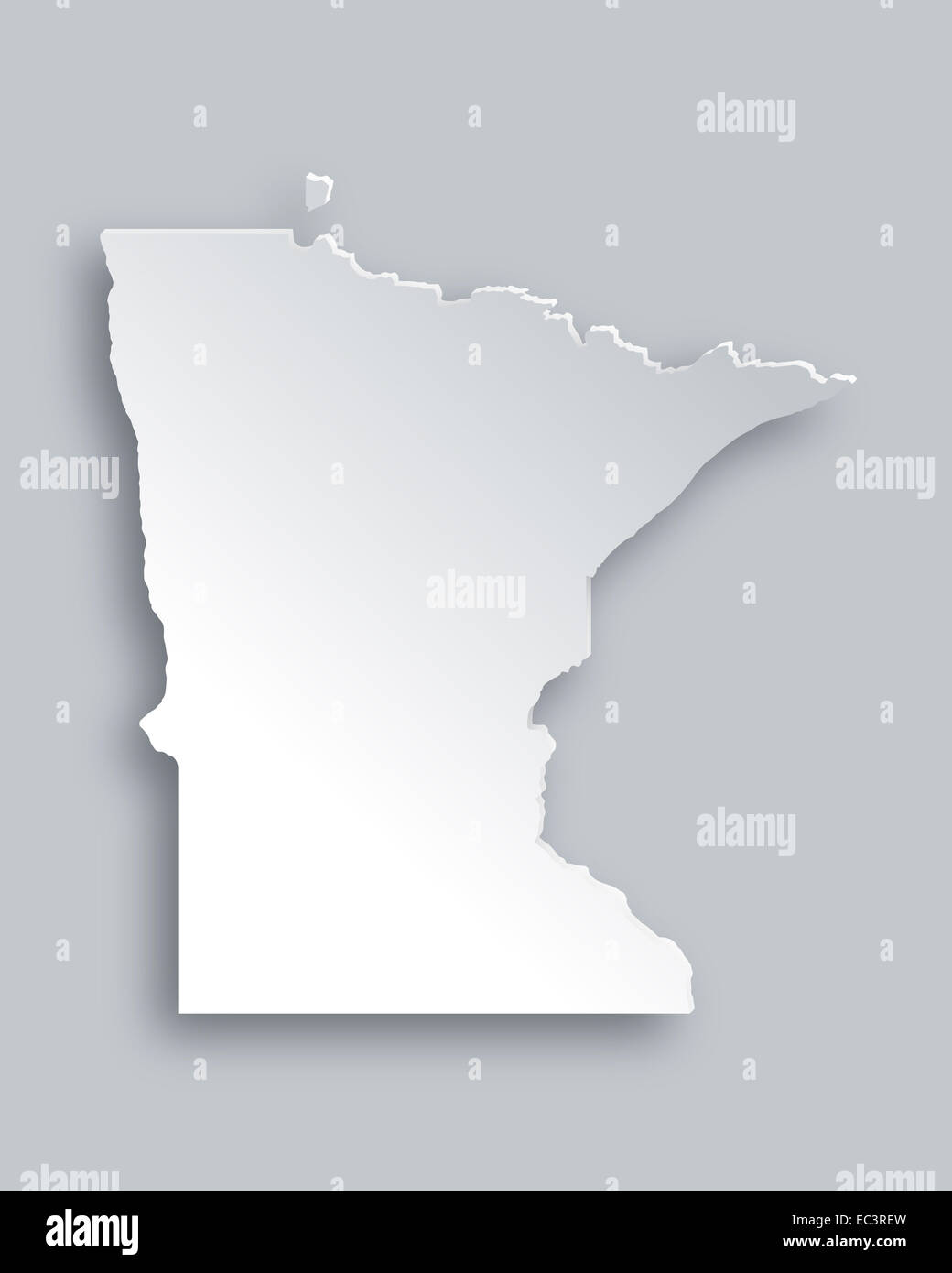 Map of Minnesota Stock Photo - Alamy