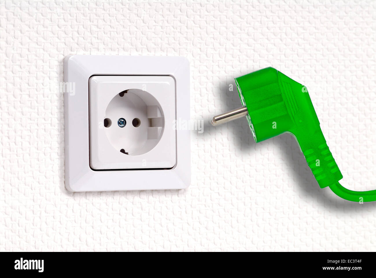 Green power plug hi-res stock photography and images - Alamy