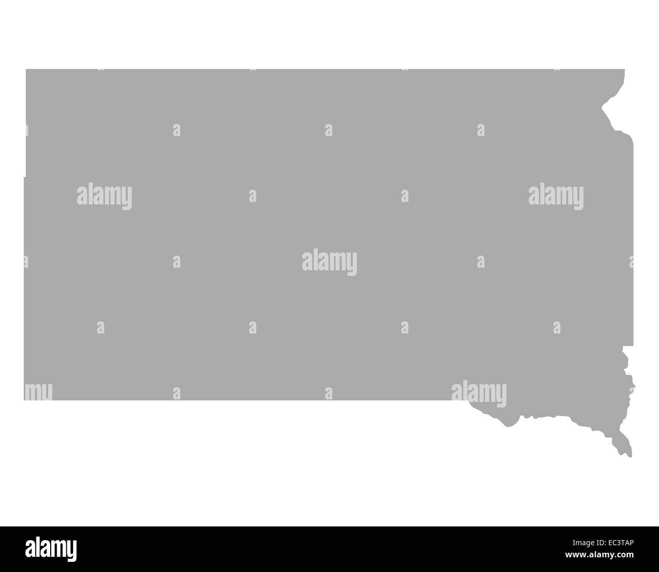 Us state south dakota map Black and White Stock Photos & Images - Alamy