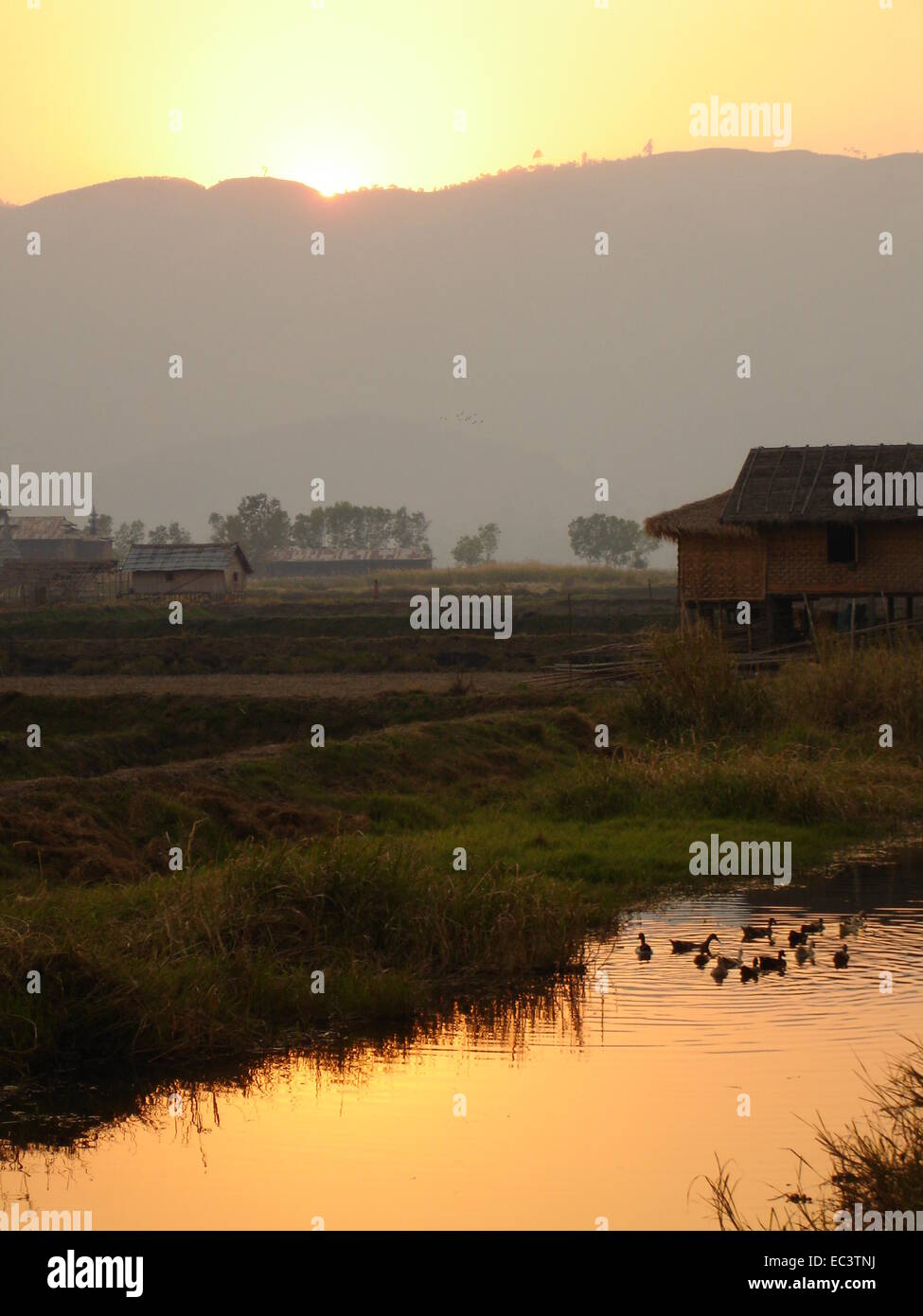 Gloaming, Burma, Myanmar Stock Photo - Alamy