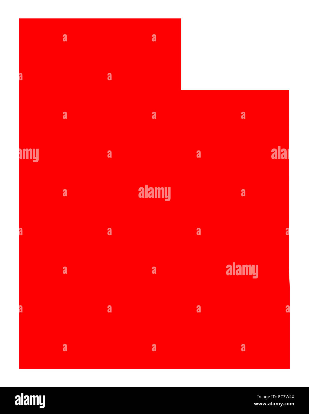 Map of utah Cut Out Stock Images & Pictures - Alamy