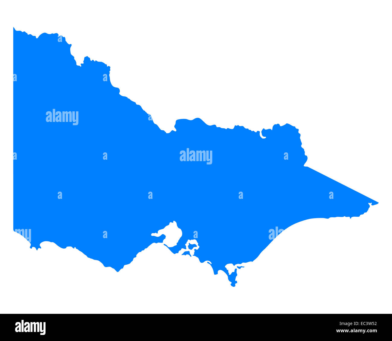 Map of Victoria Stock Photo - Alamy