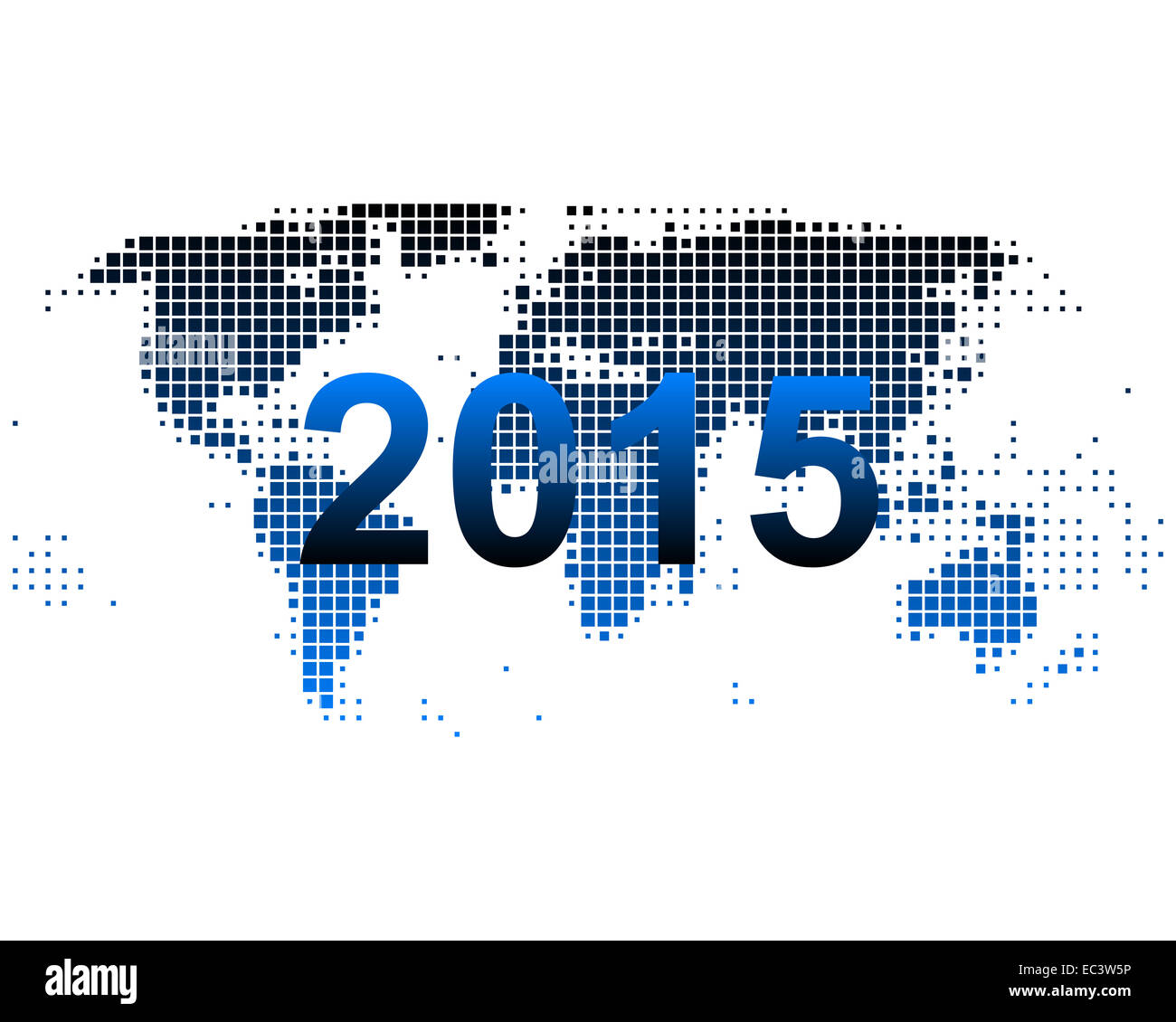 World map 2015 Stock Photo - Alamy