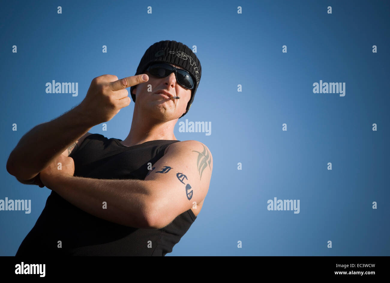 Finger tatoo hi-res stock photography and images - Alamy