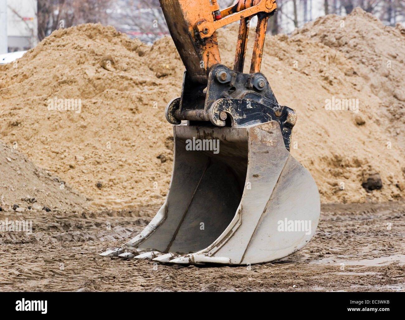 Bucket of a Digger Stock Photo - Alamy