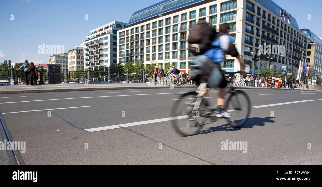 Cyclist in the City Stock Photo - Alamy