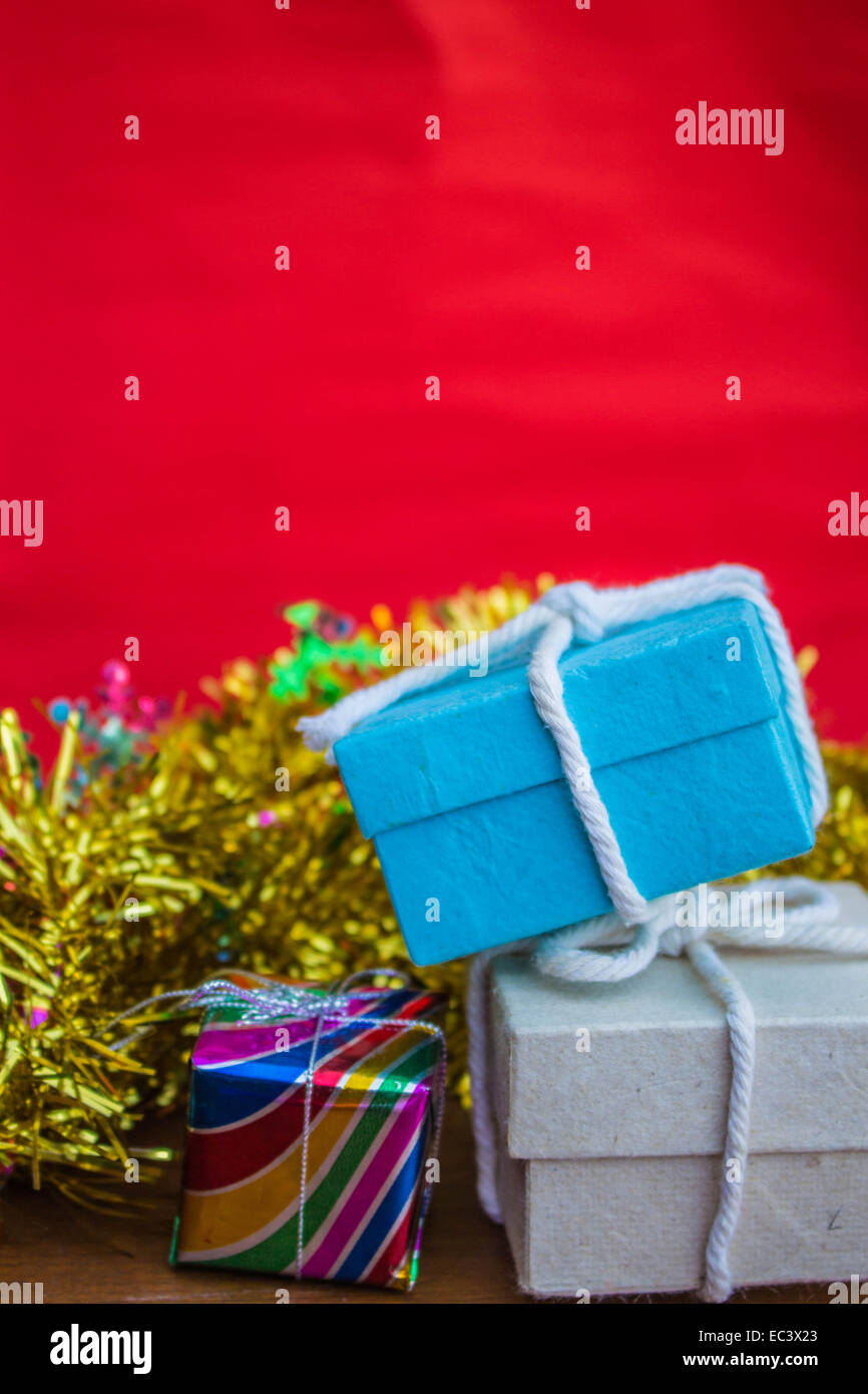 Gift boxes for distribution during the festival Stock Photo - Alamy