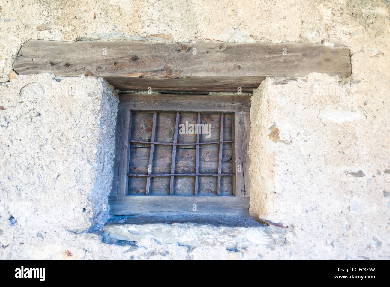 Very old wooden window of a house Stock Photo - Alamy