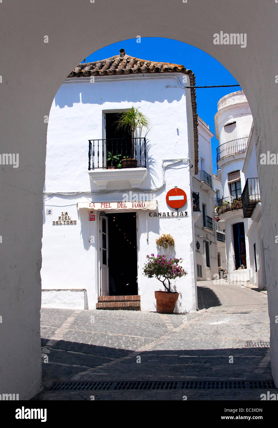 small lane in Andalusien Stock Photo - Alamy