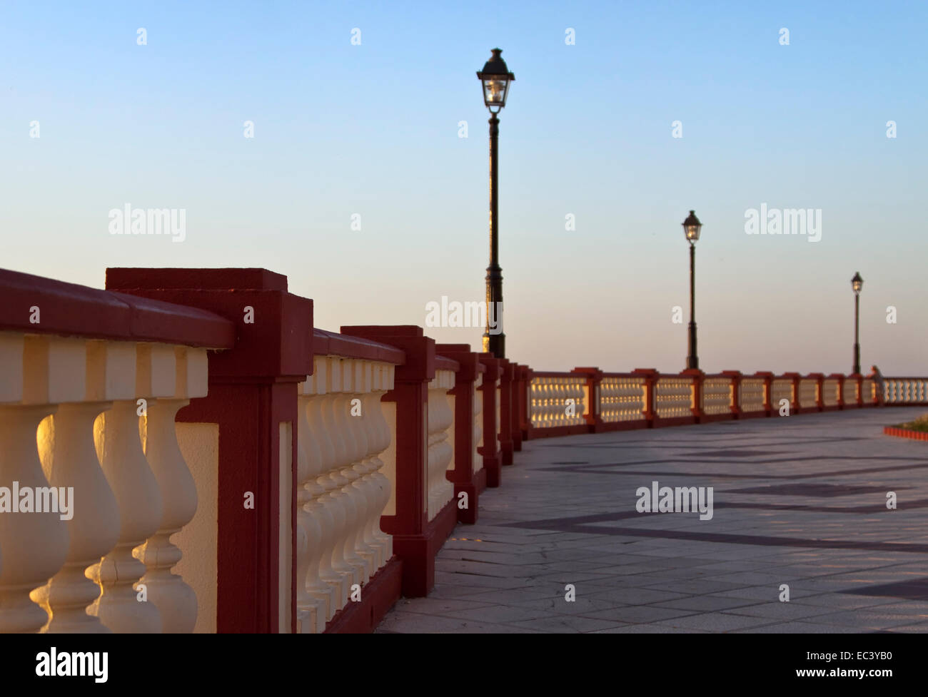 Beach promenade sunset mood hi-res stock photography and images - Alamy