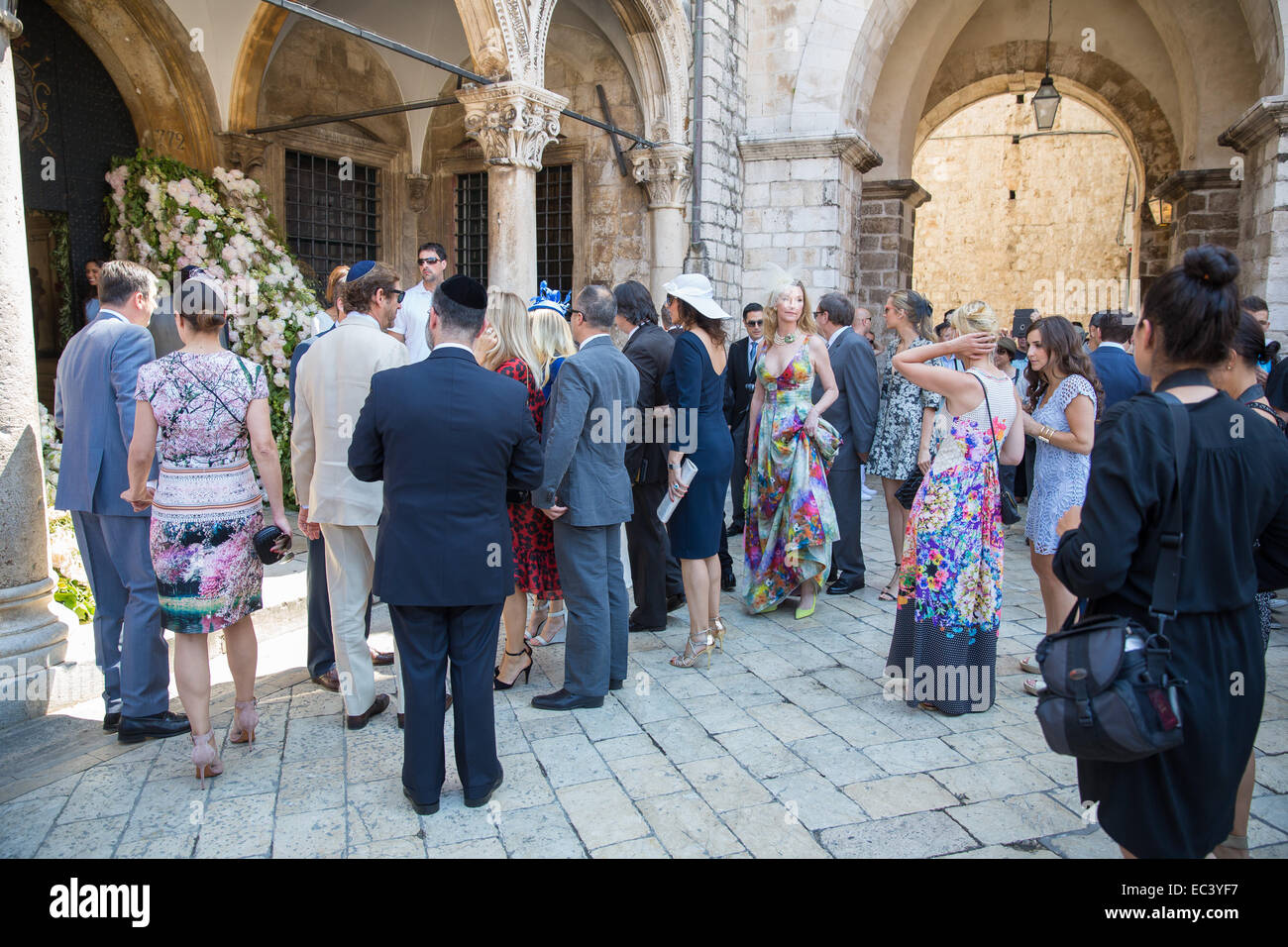 The wedding of Fabiola Beracasa and Jason Beckman in the Sponza Palace ...