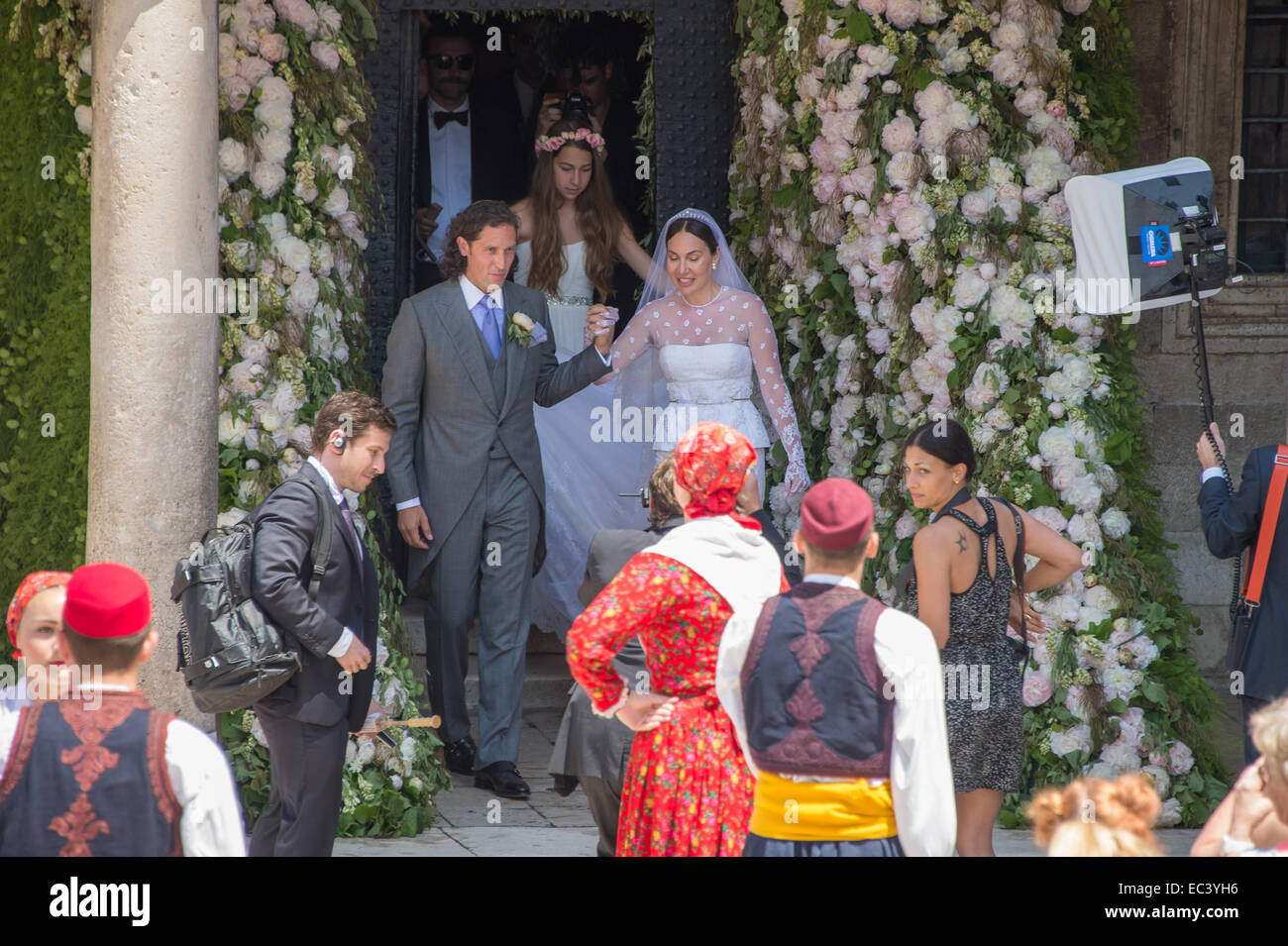 The wedding of Fabiola Beracasa and Jason Beckman in the Sponza Palace ...