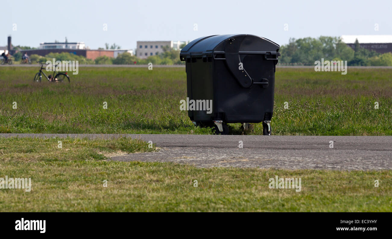Tonne of waste in an open field Stock Photo - Alamy