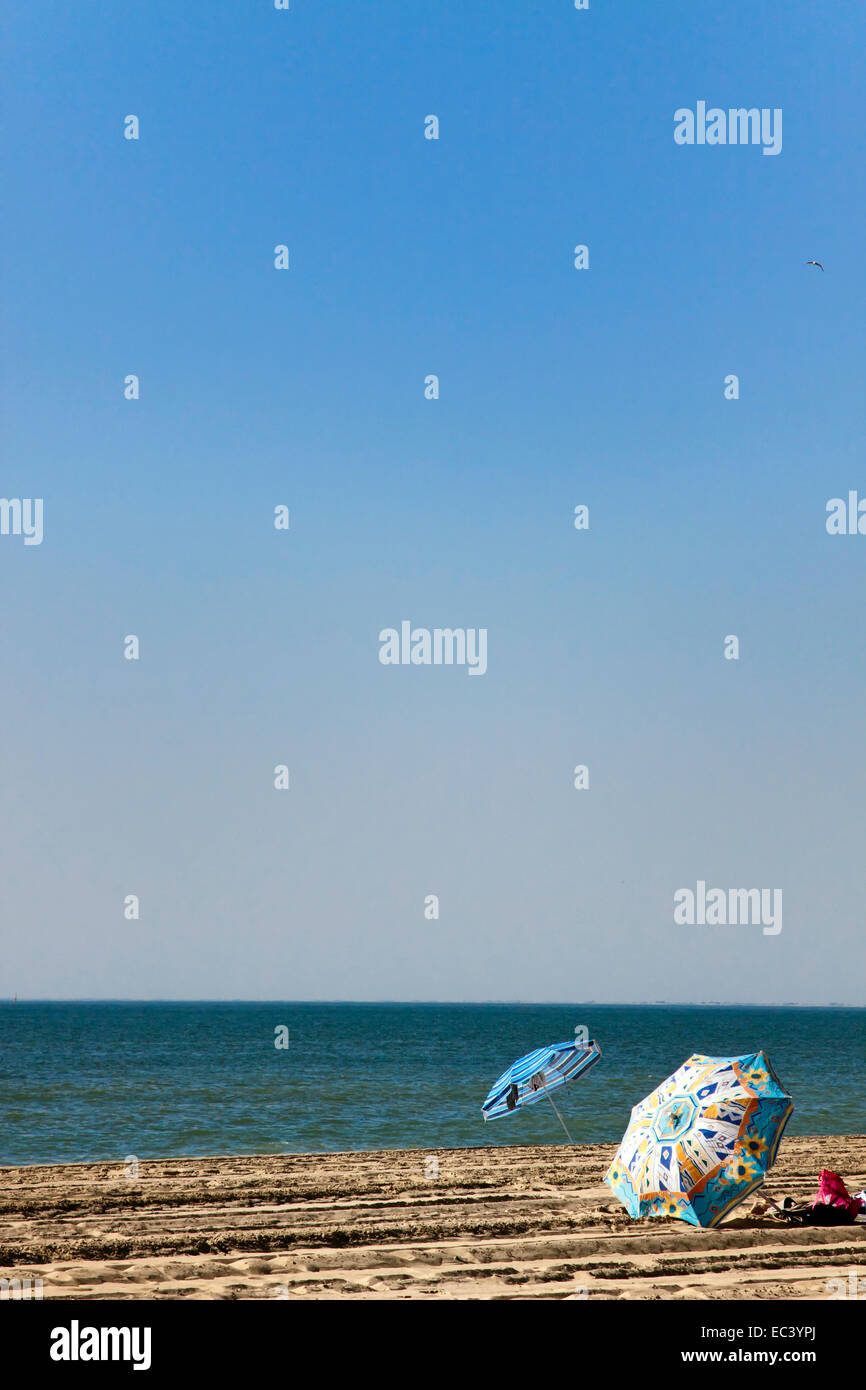 Sun screens at the beach Stock Photo - Alamy