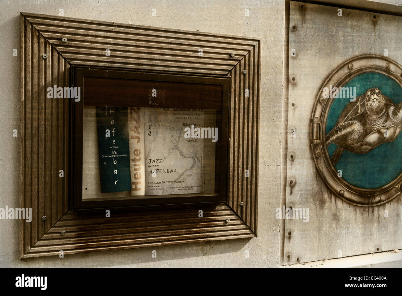 Notice board at the entrance to the former Port of Bar Stock Photo - Alamy