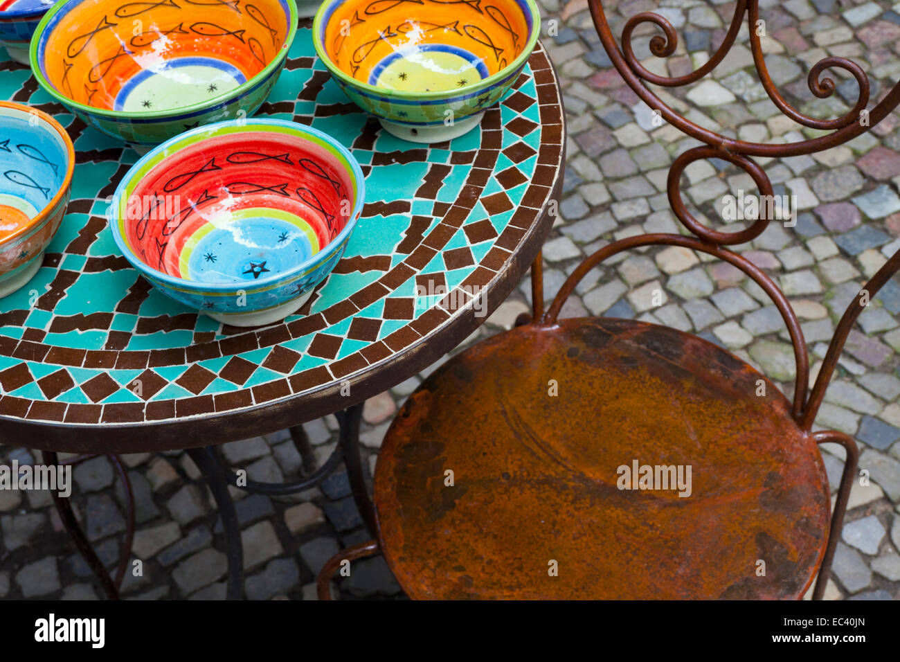 colorful ceramic bowls Stock Photo - Alamy