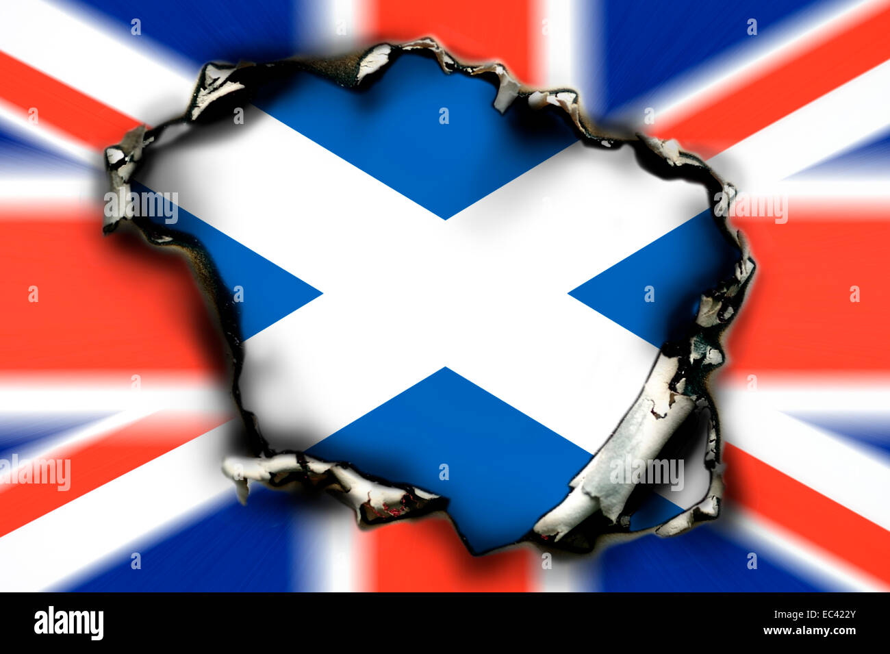 English and scottish flag hi-res stock photography and images - Alamy