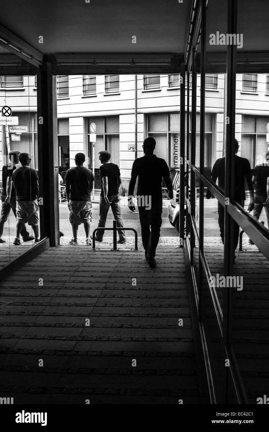 Entrance passage Black and White Stock Photos & Images - Alamy